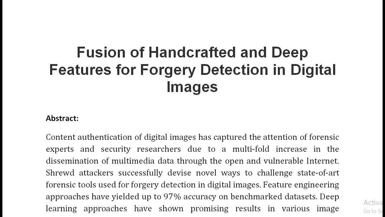 Fusion of Handcrafted and Deep Features for Forgery Detection in ...