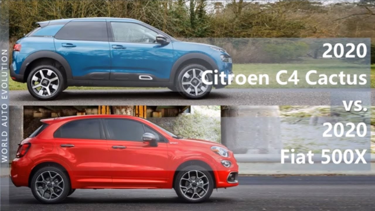 2020 Citroen C4 Cactus vs 2020 Fiat 500X (technical comparison) - YouTube