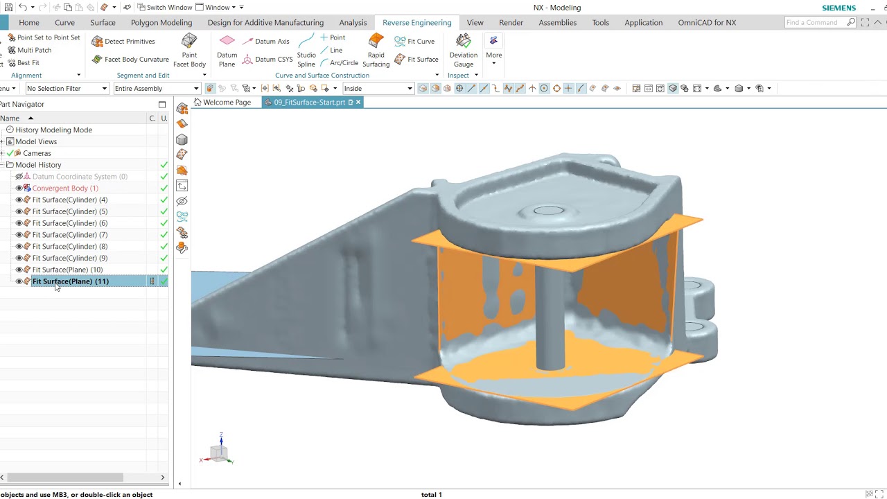 Reverse Engineering fit surface - YouTube