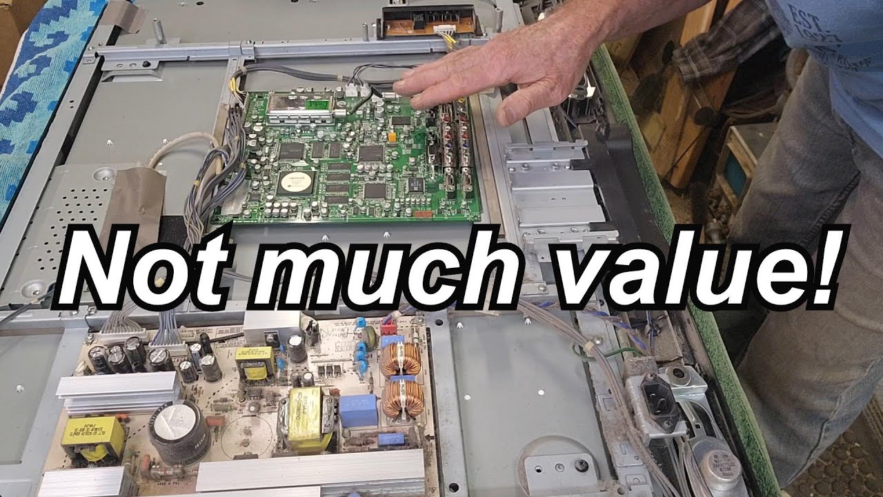 Scrapping out an LG 37" LCD LED TV after deciding not to Fix it! Copper ...