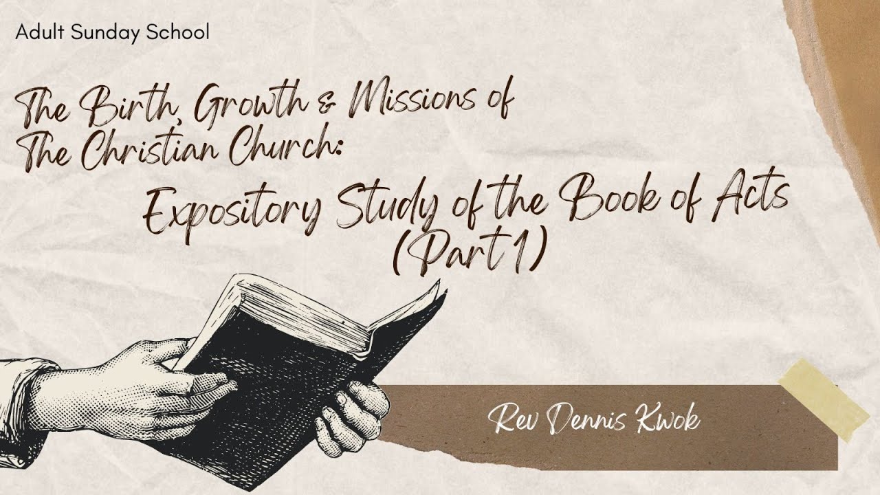 Adult Sunday School | Lesson 4: "Acts 3: Lessons from First Miracle ...