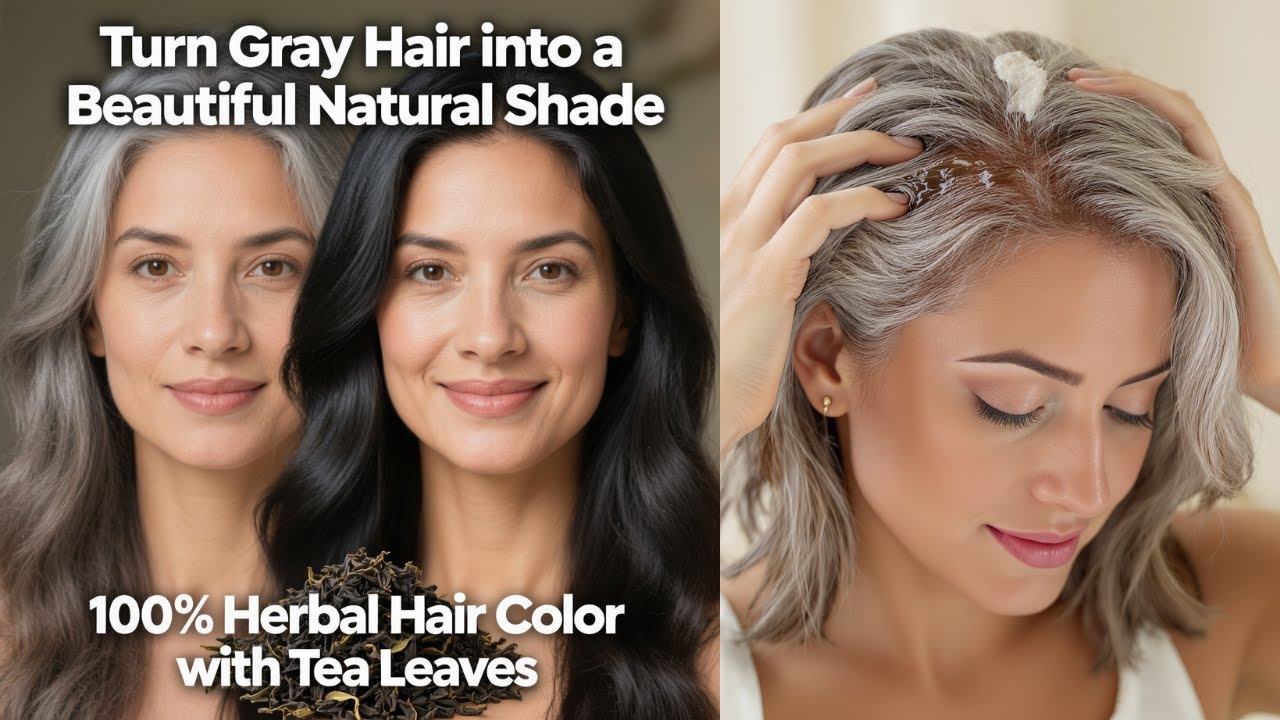 Turn Gray Hair into a Beautiful Natural Shade 100% Herbal Hair Color ...