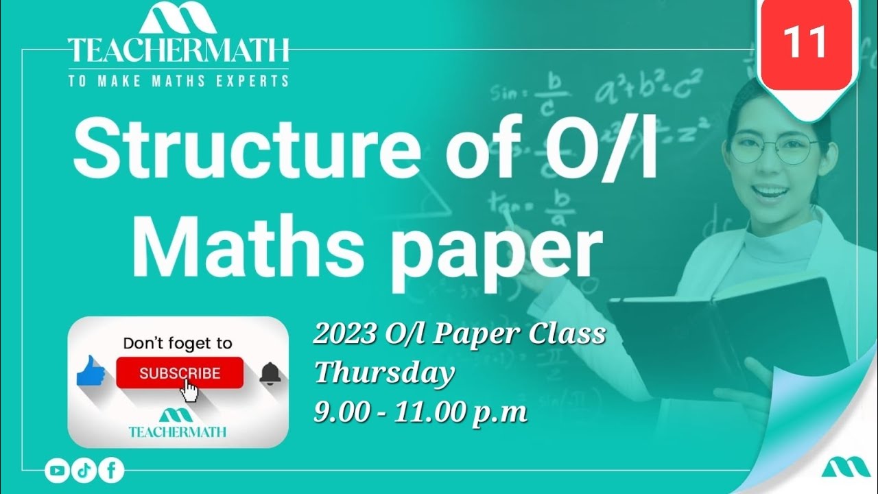 Structure of O/l maths paper | @winteachermath #englishmediummaths ...