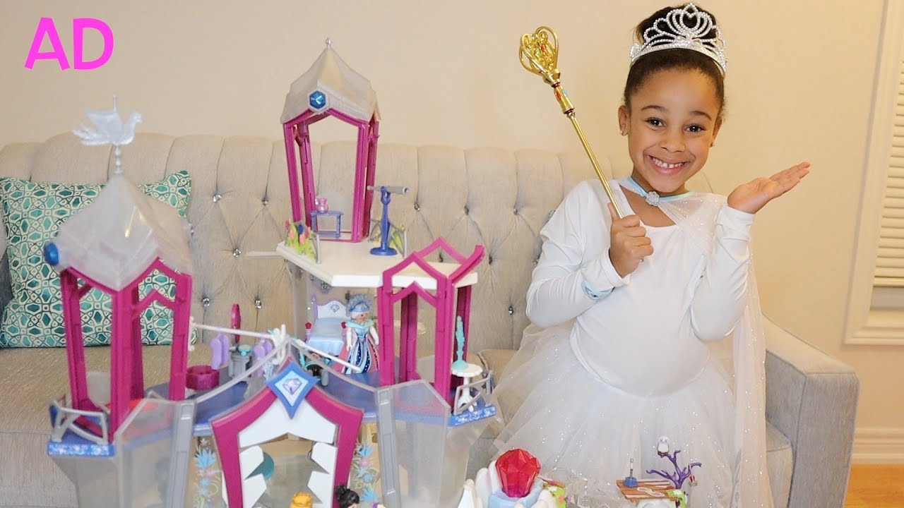 Cali Turns Into A Winter Princess | Cali's Playhouse - YouTube