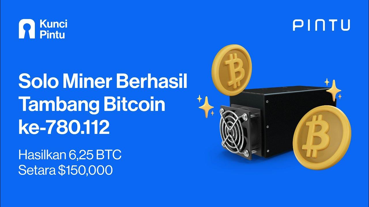 Bitcoin Solo Miner Berhasil Menambang BTC Block ke-780.112 - YouTube