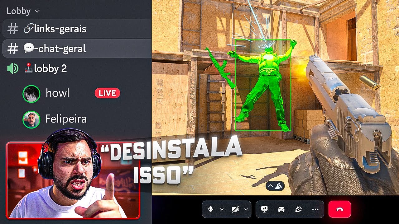 Entrei CALL com um XITER e fiz ele desinstalar o hack AO VIVO ...