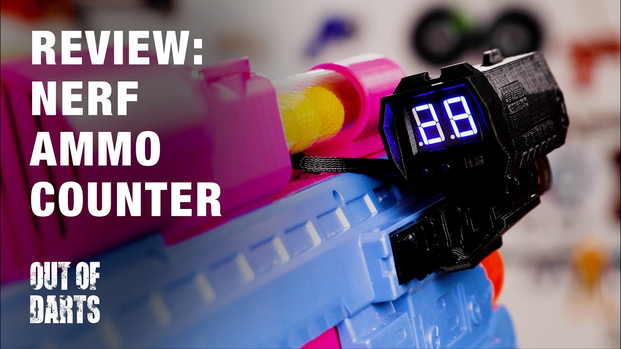 Nerf Mod: Ammo Counter MKII + HIRricane 85 ball capacity - YouTube