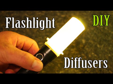 DIY Flashlight Diffusers - YouTube