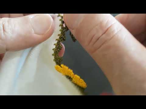 184=Farklı Yaprak Modeliyle Çok Güzel Tığ Oyası Modeli