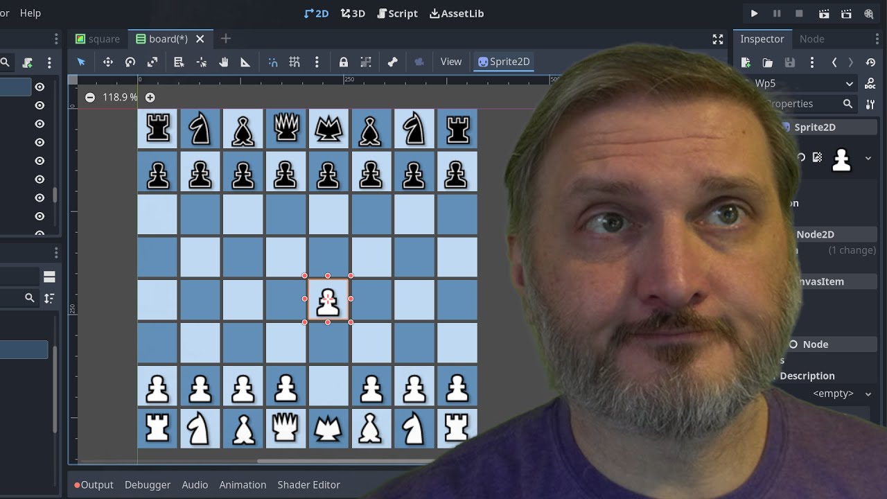 a quick chessboard in godot 4 - YouTube