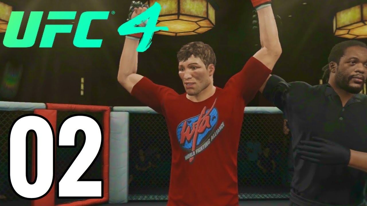 UFC 4 Welterweight Career Mode Walkthrough Part 2 - WFA DEBUT! - YouTube