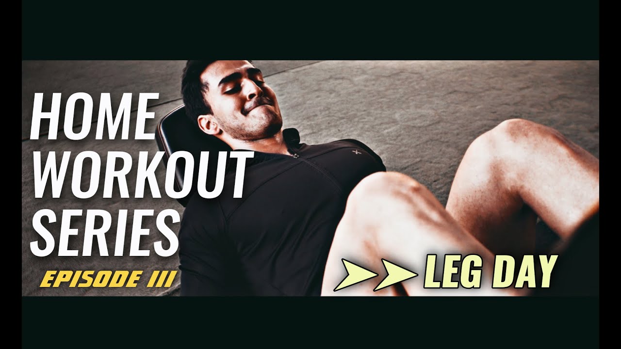 Leg Day Home Workout | Best Science Based Leg Workout for Muscle Growth ...