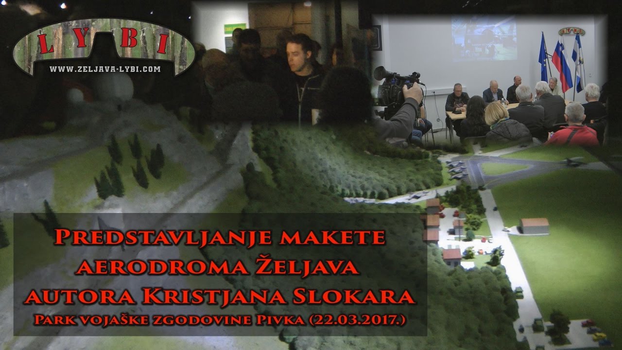 Predstavljanje makete aerodroma Željava autora Kristjana Slokara-PVZ ...