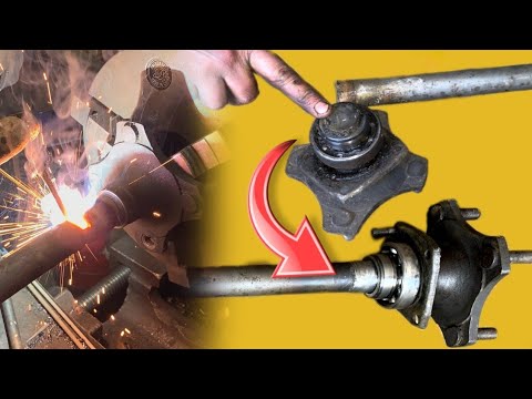 A Broken Rear Axle Repairing & Axle Bearing Size Repairing By Pak Technical Solution - YouTube