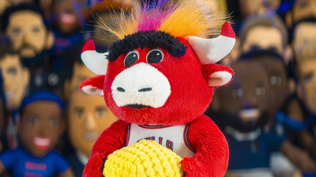 Chicago Bulls Benny the Bull 10" Mascot Plush Figure (Popcorn) - YouTube