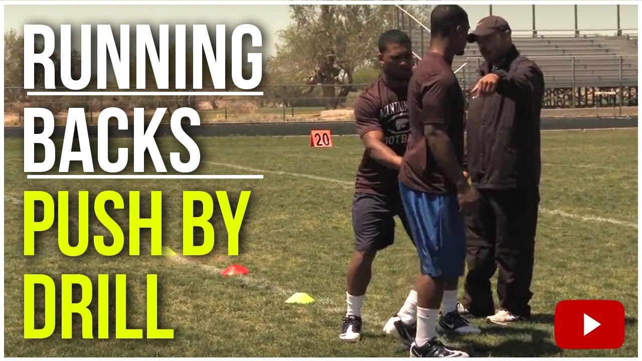 Running Back Skills and Drills - Push By Drill and Counter featuring ...