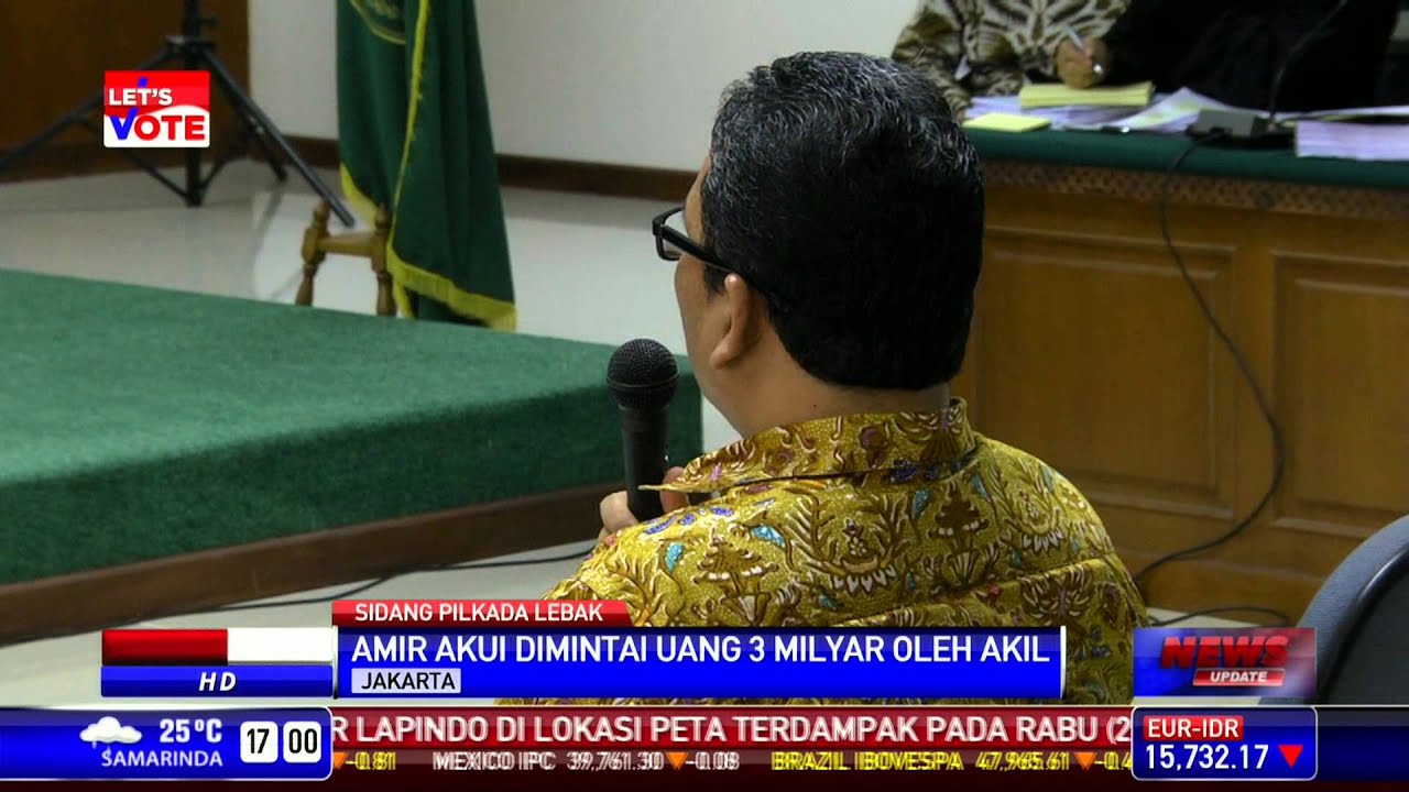Amir Hamzah Akui Diminta Uang oleh Akil - YouTube