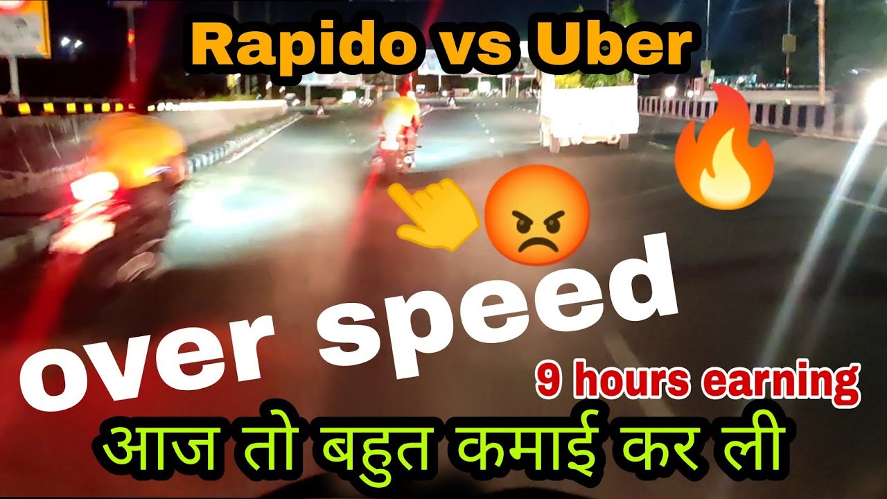 best earning day of Uber vs Rapido bike taxi 😍 - YouTube