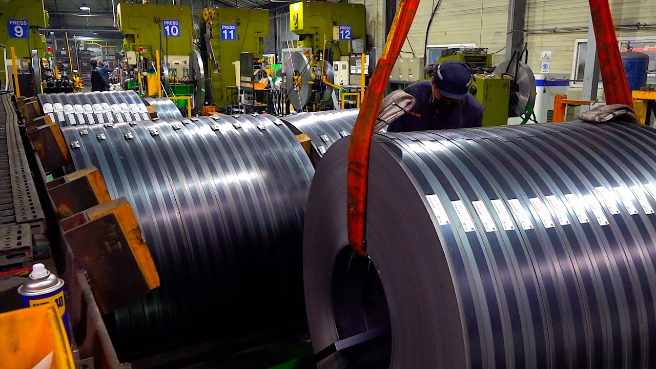 No Bolts! Process of Mass Production Prefabricated Steel Shelves. Angle ...