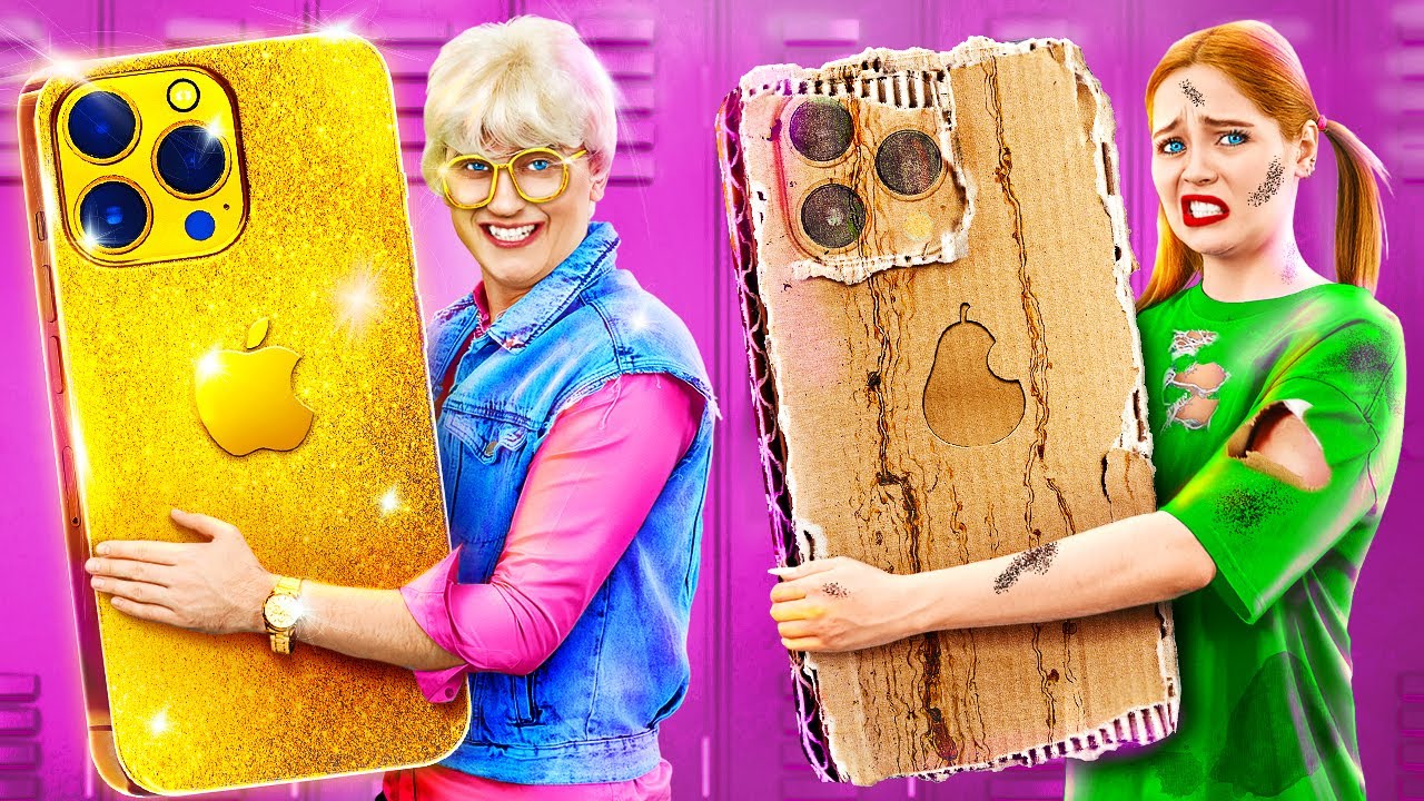 RICH Parents vs BROKE Parents! Rich Dad vs Poor Mom Parenting Hacks ...