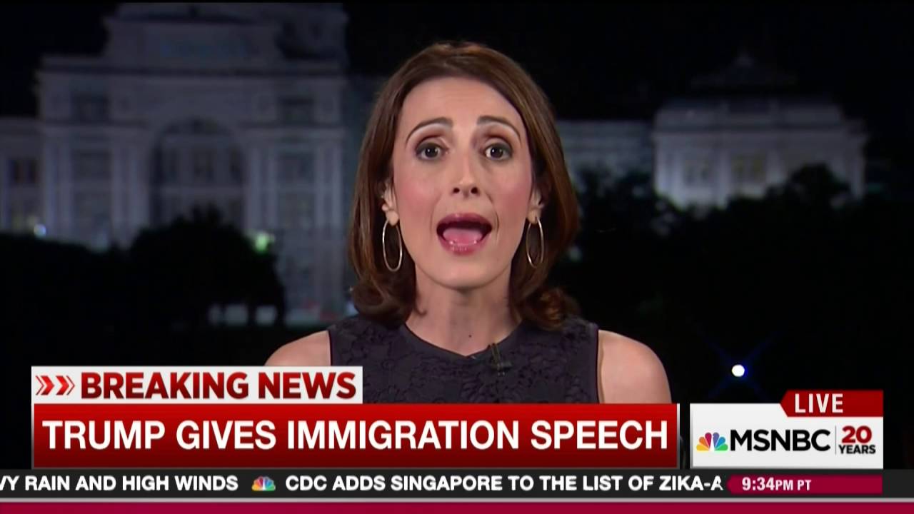 MSNBC: Victoria DeFrancesco on Trump Immigration Speech in Phoenix, AZ ...