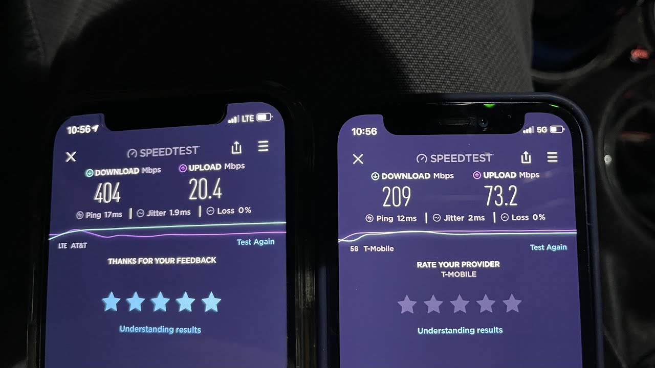 Must Watch…..AT&T LTE vs T-Mobile n41 5G - YouTube