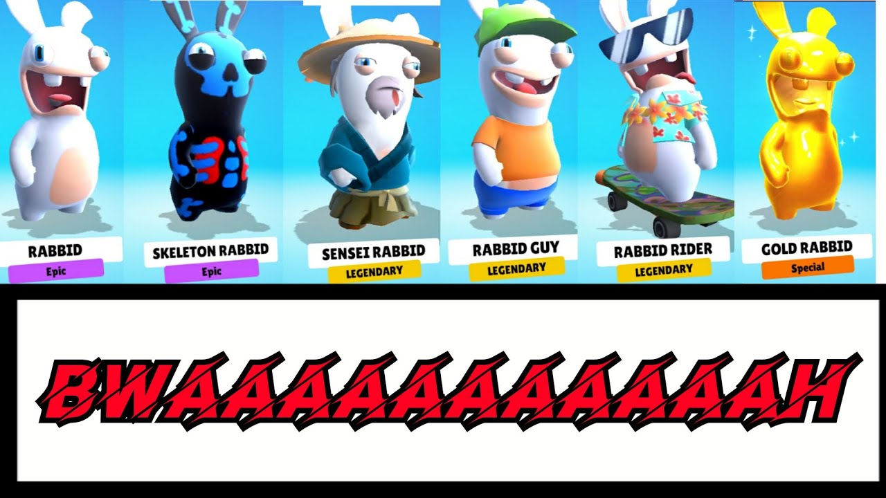 Opening Every Single *RABBIDS* Skins - YouTube
