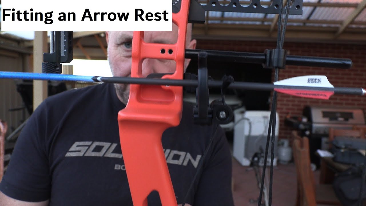 Fitting an Arrow rest to a compound bow - YouTube