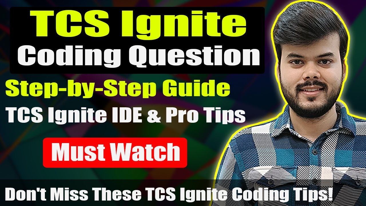 How to attempt tcs ignite coding question | Everything about ignite coding round| Important ...