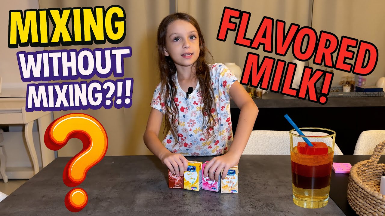 Mixing Flavored Milks Without Mixing?! DIY Milk Jelly Experiment - YouTube