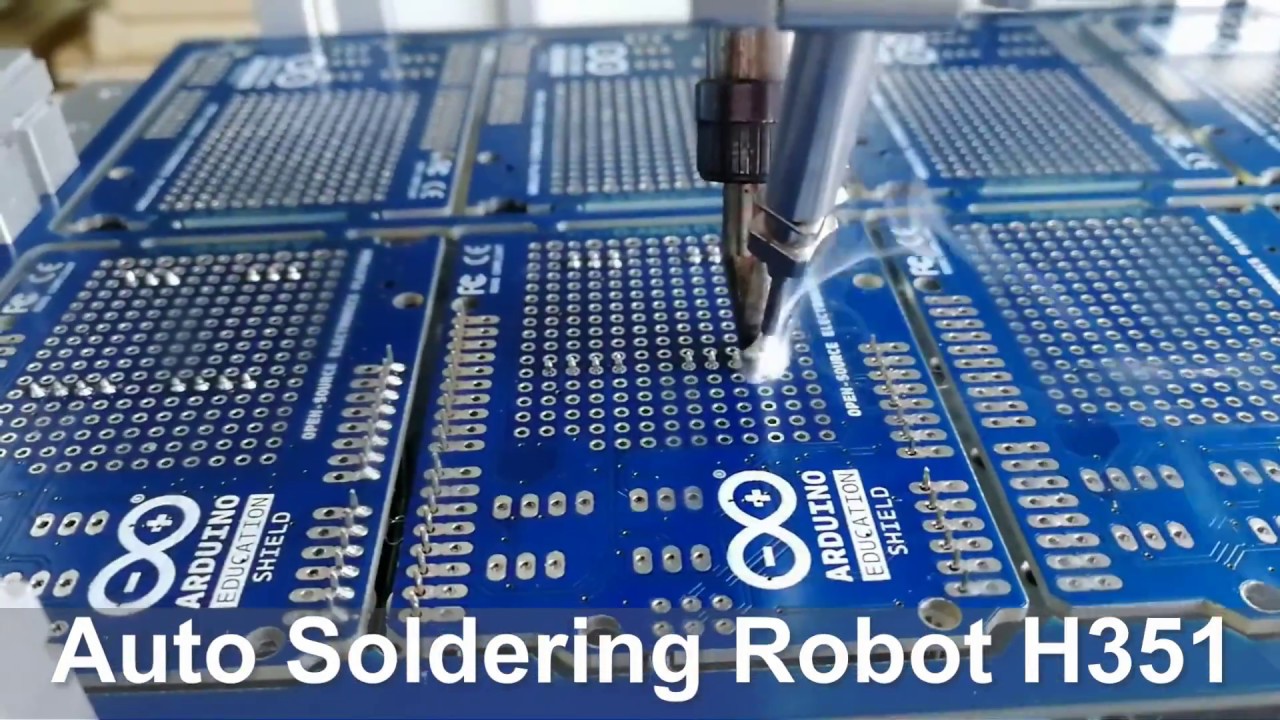 Auto Soldering Robot H351 Point solder - YouTube