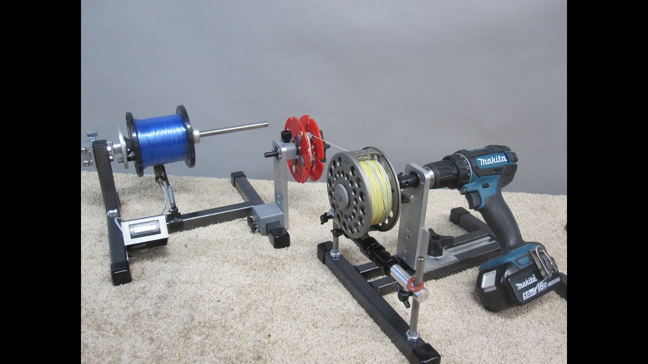 Fly reel line winding - YouTube