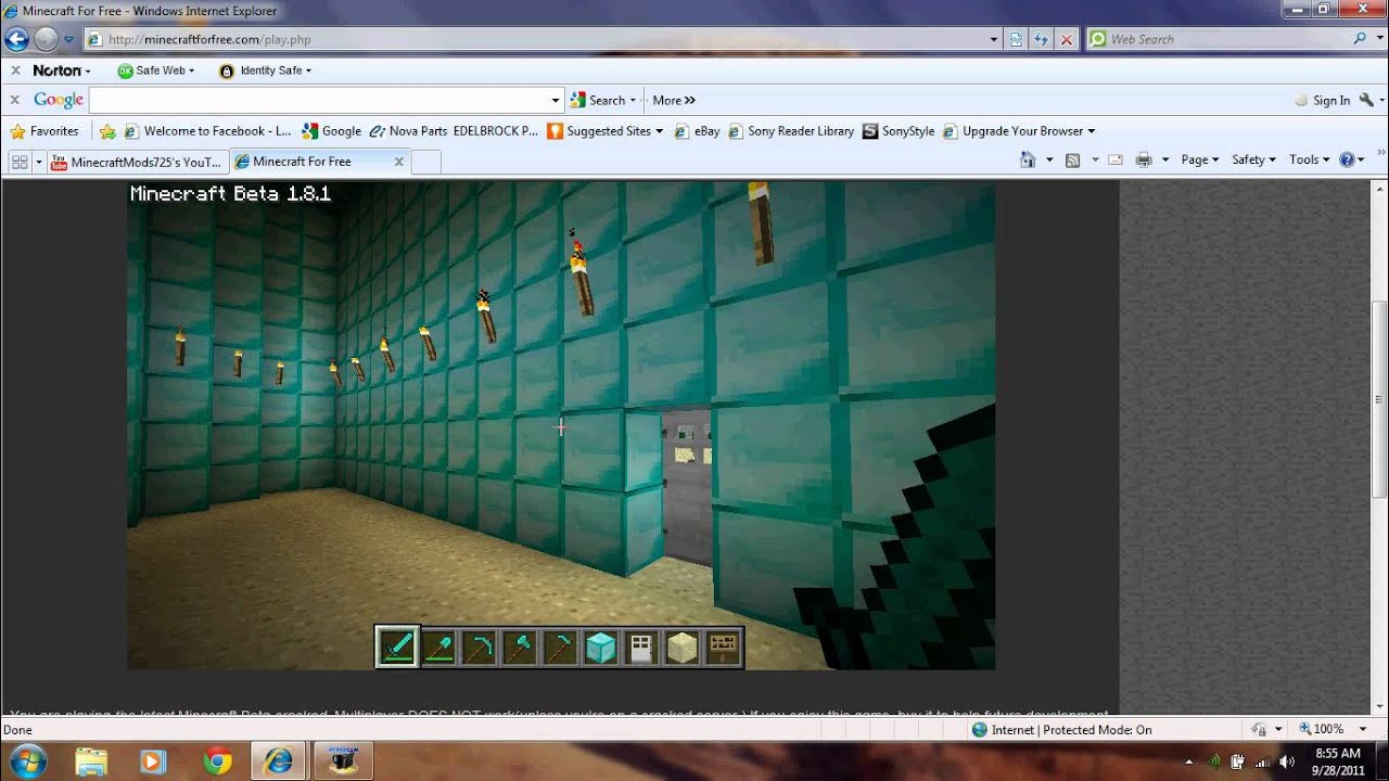 Minecraft Gameplay My Diamond House - YouTube
