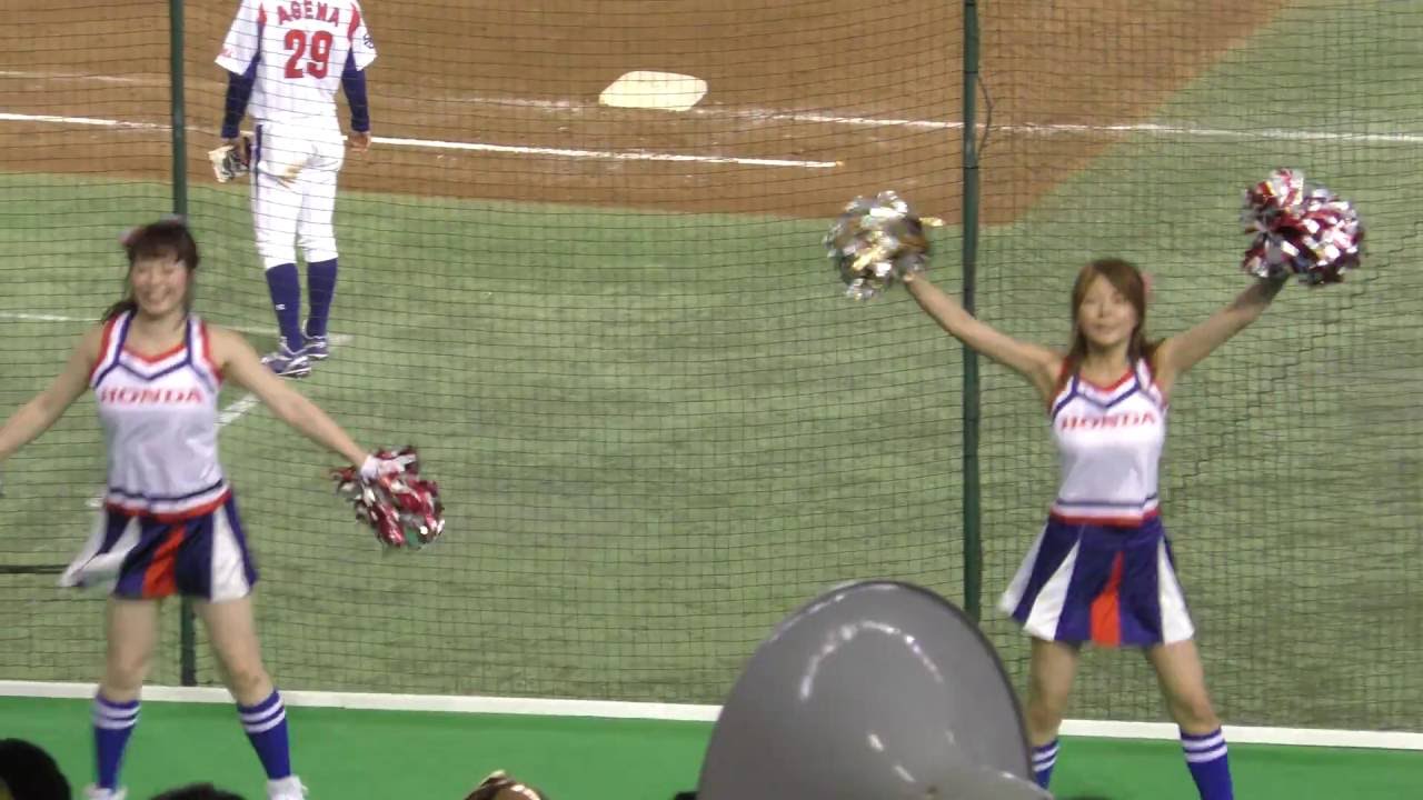 【Funniest cheer】ホンダ鈴鹿の応援が超絶楽しい♪チアガールもカワイイッ♥HONDA BASEBALL awesome ...