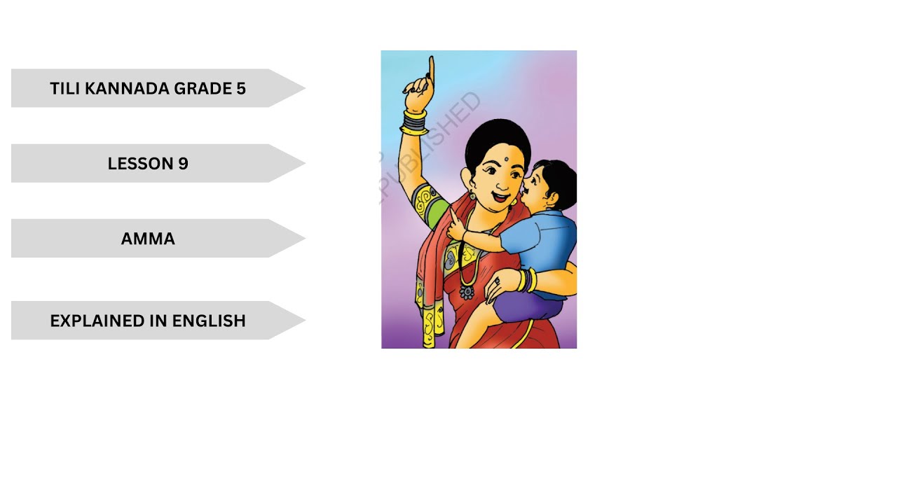 TILI KANNADA GRADE 5 POEM AMMA(ಅಮ್ಮ) Explained in ENGLISH - YouTube