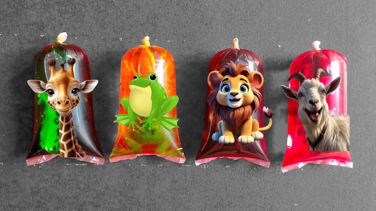 Toy Animals/ Unboxing/ Cow/ Frog / Giraffe/Antelope/ Camel/ Lion/ Crab ...