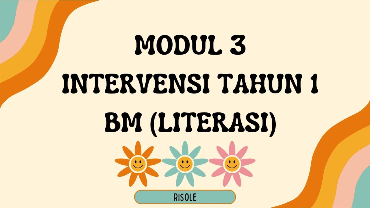 Modul 3 Intervensi Tahun 1 Bahasa Melayu (Literasi) - YouTube
