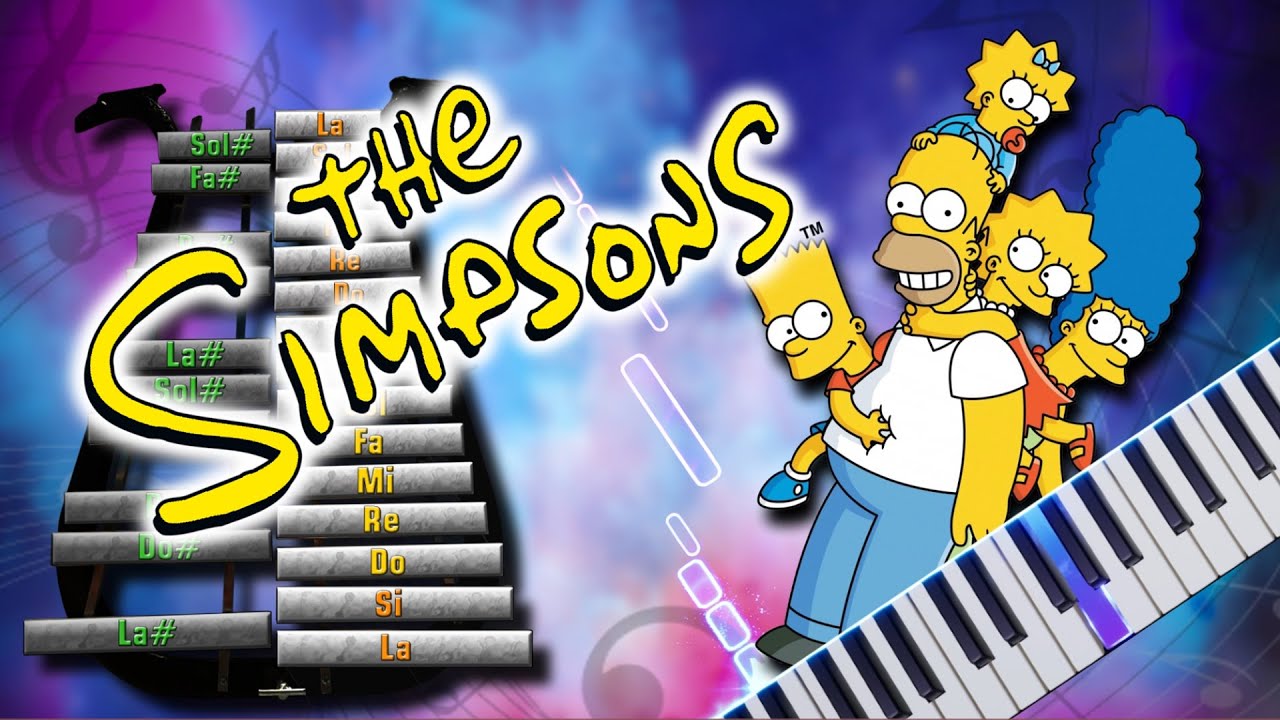 THE SIMPSONS / TUTORIAL Lira - piano - YouTube