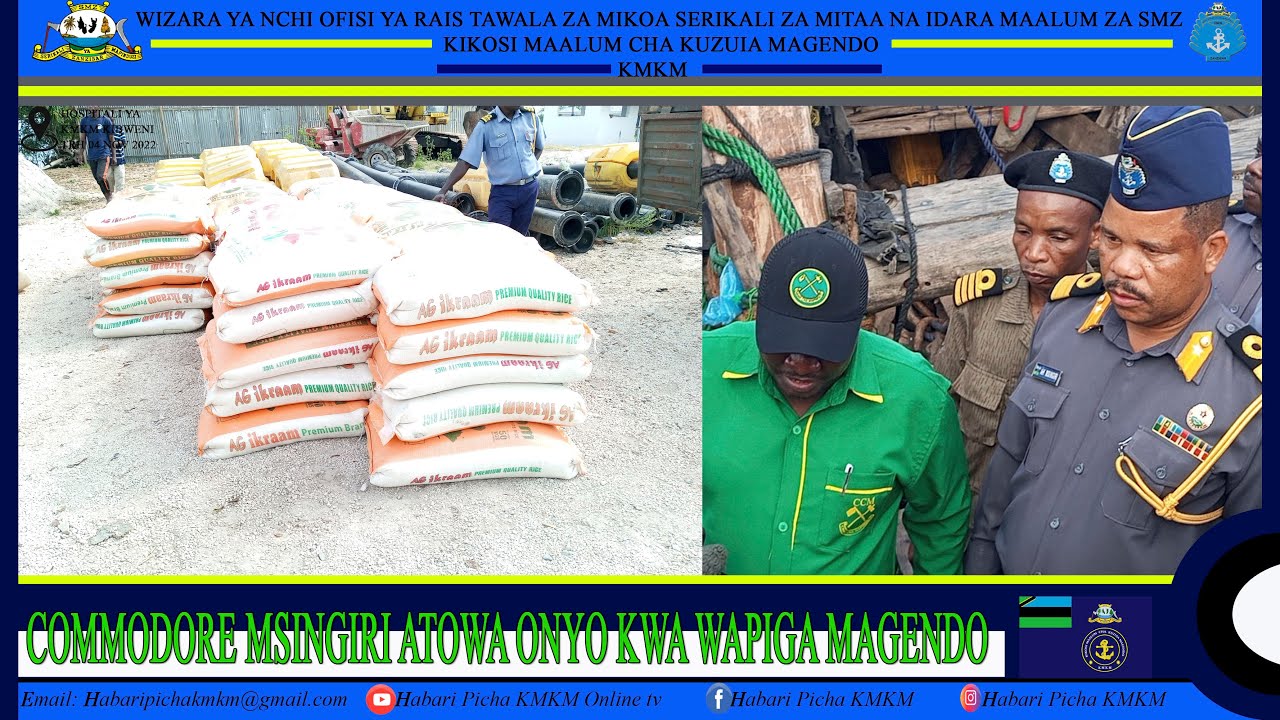COMMODORE MSINGIRI ATOWA ONYO KALI KWA WAPIGA MAGENDO - YouTube
