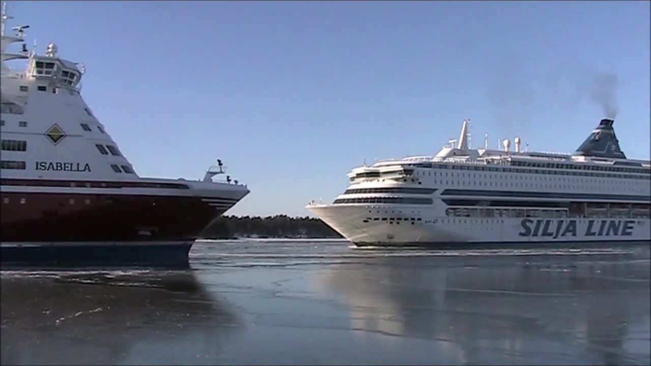 Silja Galaxy Europa & Viking Isabella Amorella 2 Februari 2011 - YouTube