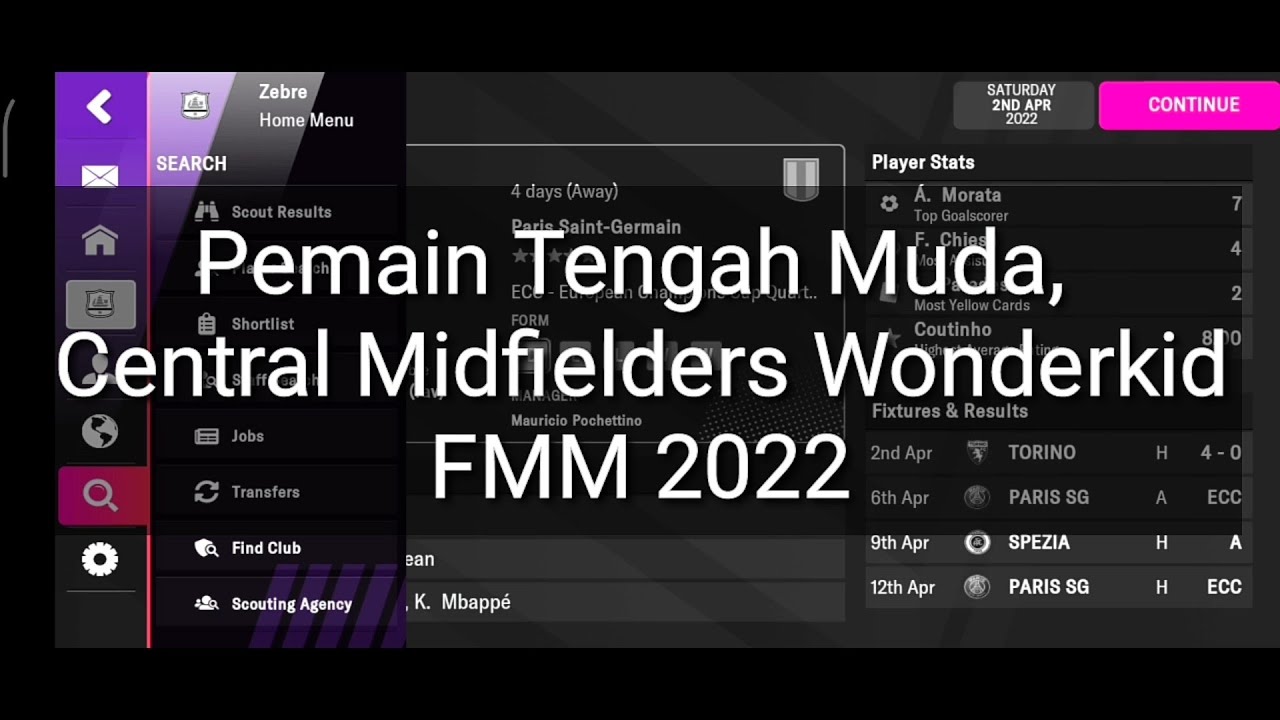 Pemain Tengah Muda, Central Midfielders Wonderkid FMM 2022 - YouTube