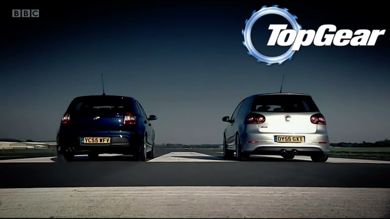 BMW 130i vs GOLF R32 DRAG RACE Top Gear | 4K 60fps AI Upscale #topgear ...