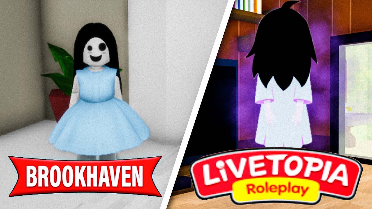 New SCARY GHOST Secret in Livetopia UPDATE VS Scary GHOST in Brookhaven ...
