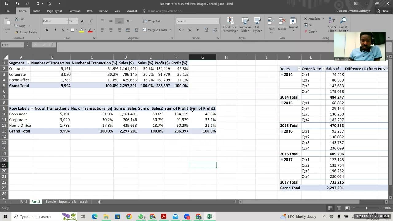 Assignment 5 Part B - Pivot Table - YouTube