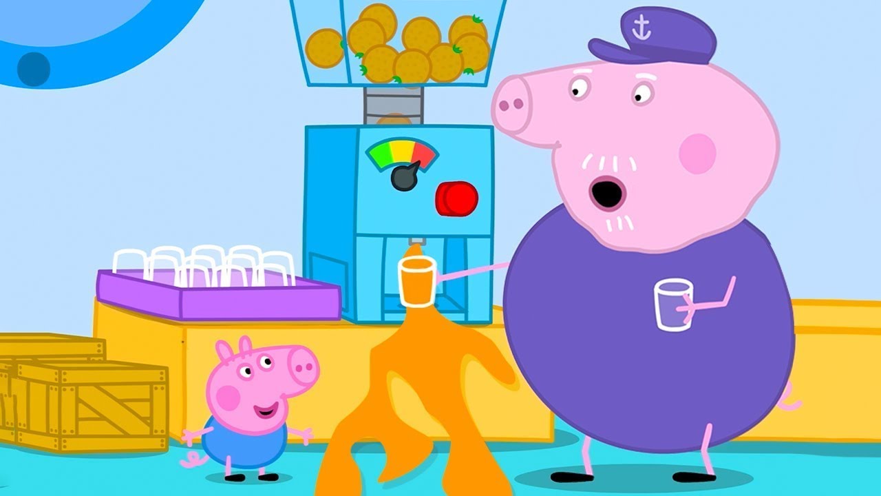 Peppa Pigs Big Juice Mess 🐷 🍊 Playtime With Peppa - YouTube