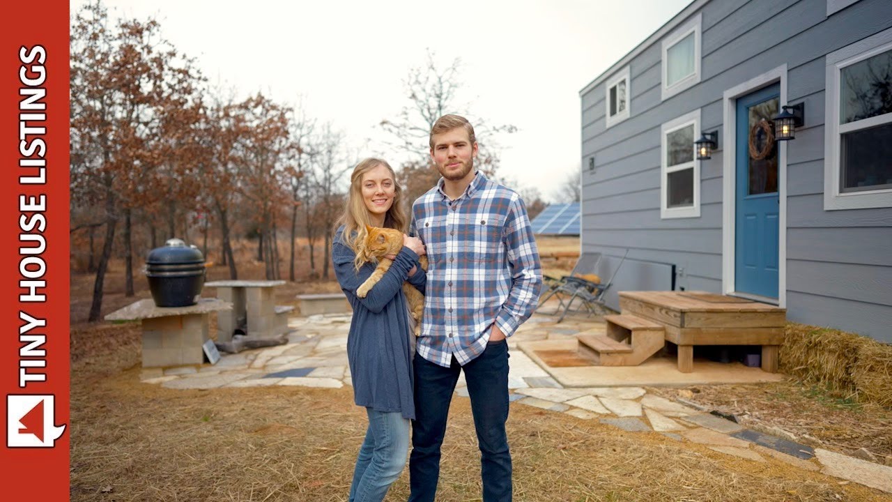 Young Couple's Dream Tiny House Homestead - YouTube