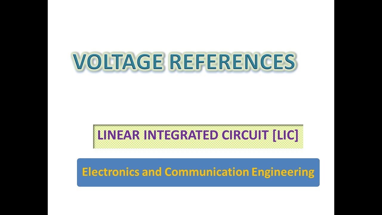 Voltage References - YouTube