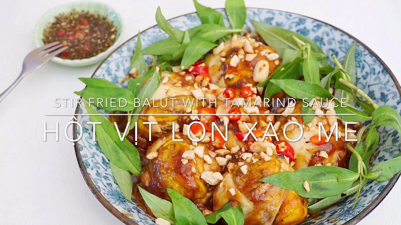 Stir Fried Balut with Tamarind Sauce - Hột Vịt Lộn Xào Me - YouTube