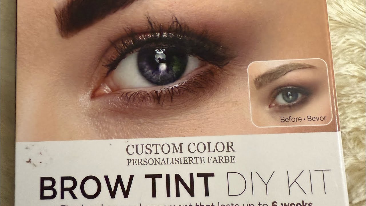 Brow tint diy kit at home.6week - YouTube