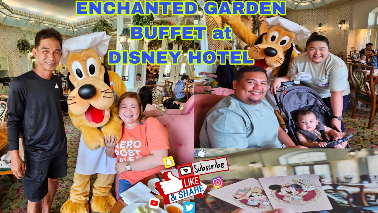 #TRAVELVLOG: EATING LUNCH AT ENCHANTED GARDEN RESTAURANT INSIDE DISNEY HOTEL - YouTube